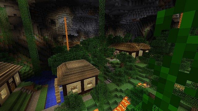 underground Spawn area Minecraft Map