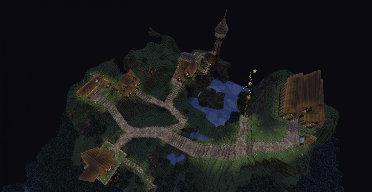 Medieval Mountain Town Minecraft Map