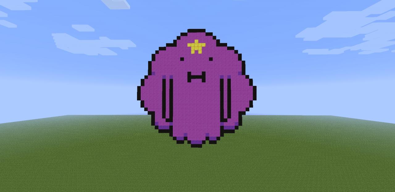Adventure Time: Lumpy Space Princess Pixel Art Minecraft Project