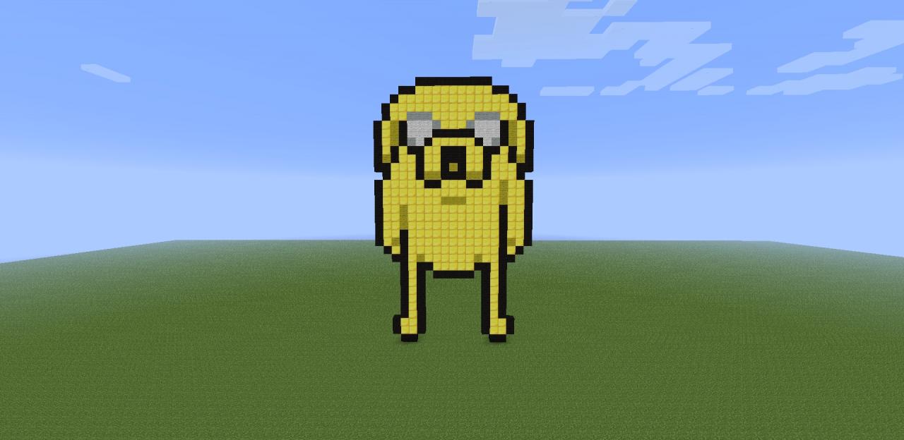 Adventure Time: Jake Pixel Art Minecraft Project
