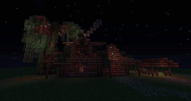Elvish Themed House! (First Try) Minecraft Map