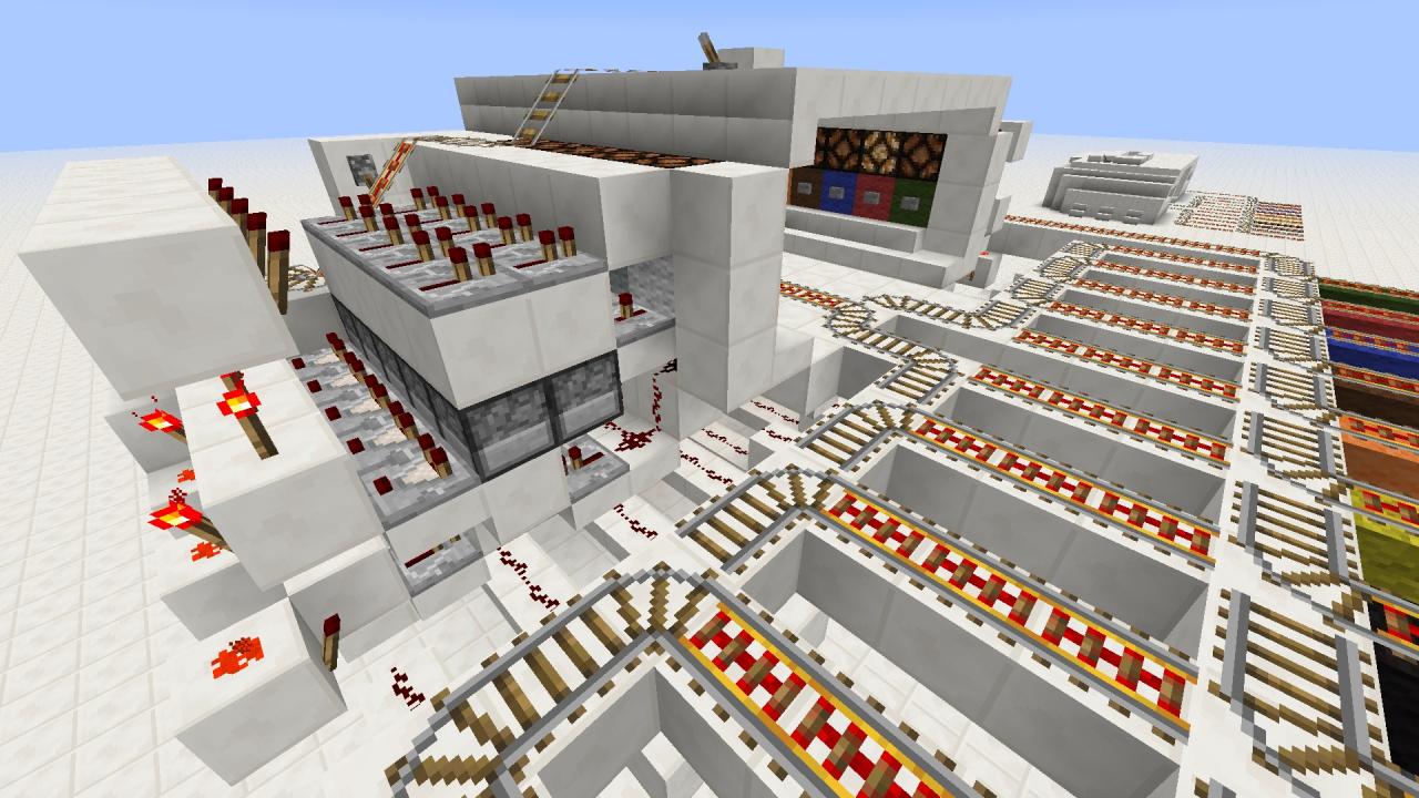 Minecart Branch Station Minecraft Map