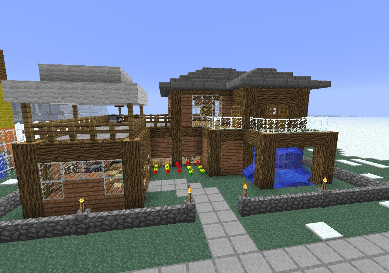 Wooden House - Fast Build Minecraft Map