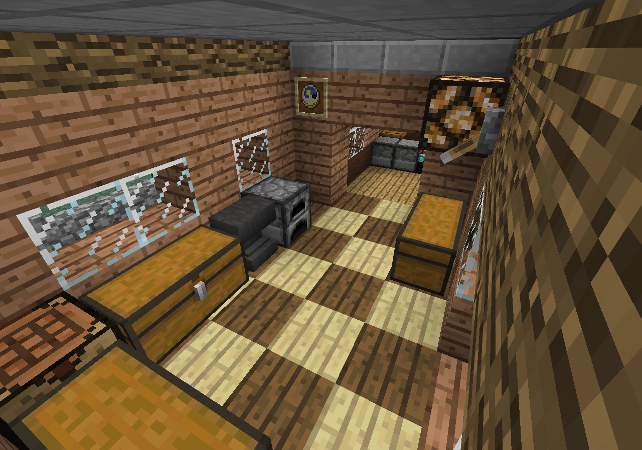 Wooden House - Fast Build Minecraft Map