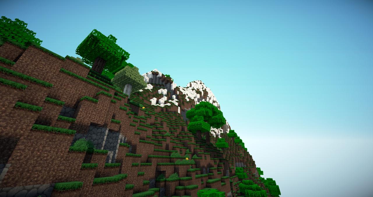 Custom Terrain #1 Mountains Minecraft Map