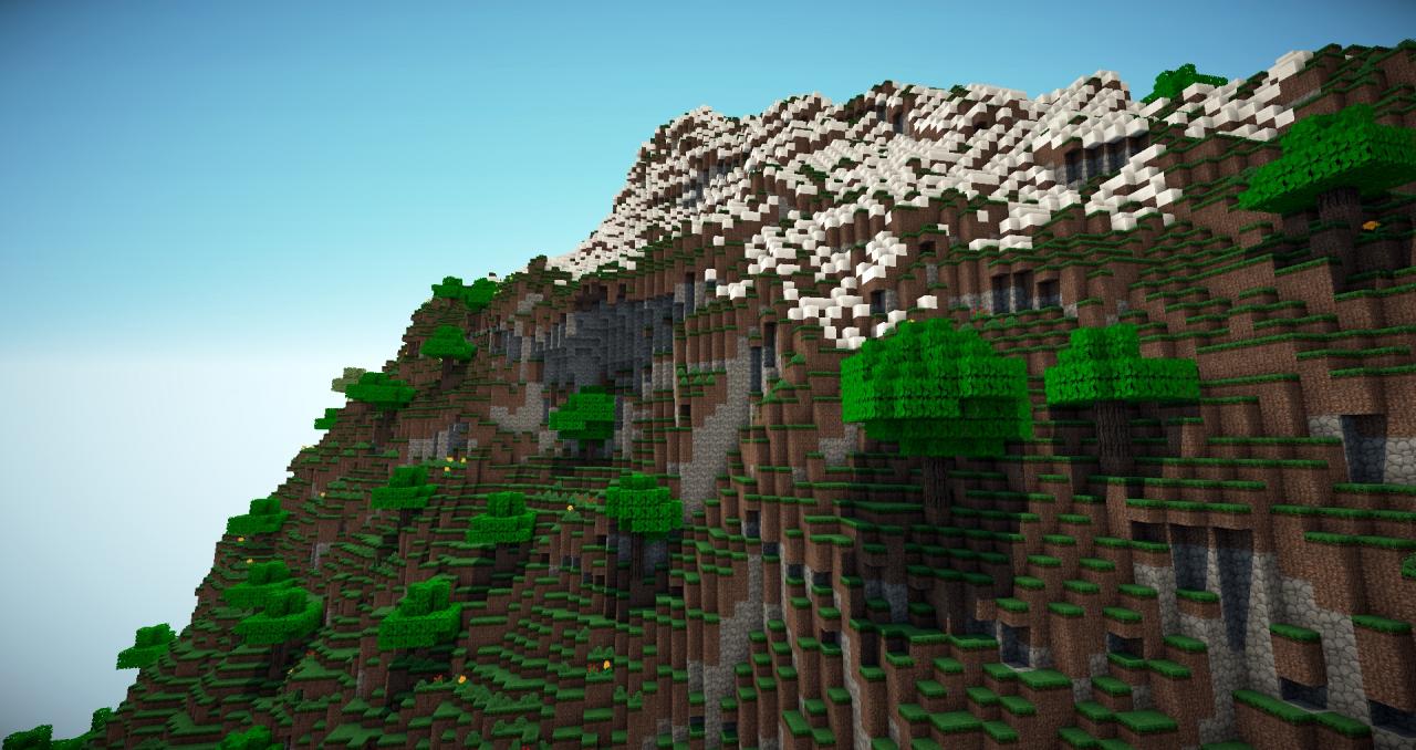 Custom Terrain #1 Mountains Minecraft Map