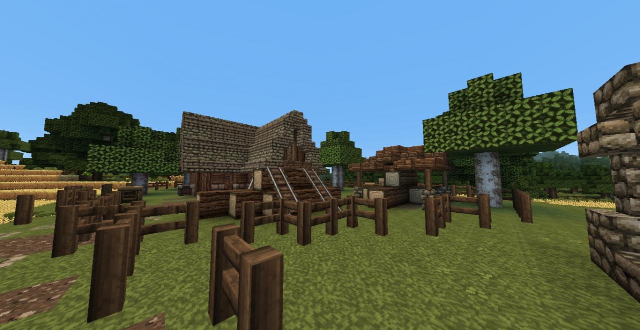 Ellandor Farm- A Medieval Farm Town Minecraft Map