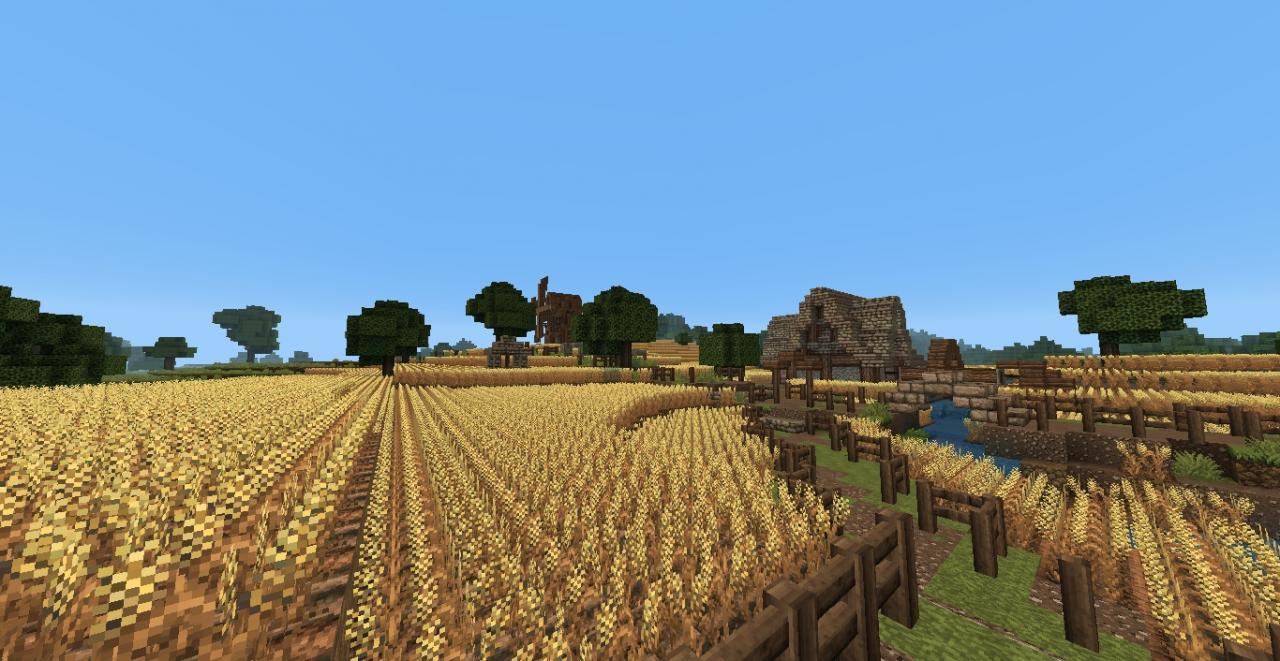 Ellandor Farm- A Medieval Farm Town Minecraft Map
