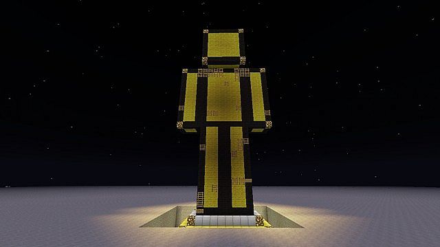 Yellow Statue w/ Parkour Minecraft Map