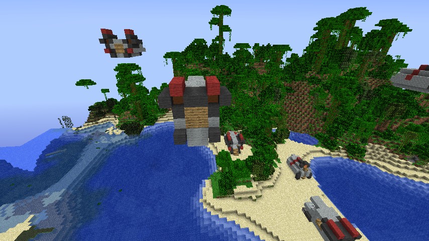 Red Deployment Ships Minecraft Map