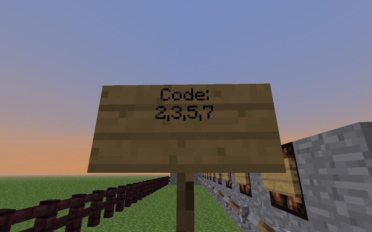 Lock Combo Minecraft Map
