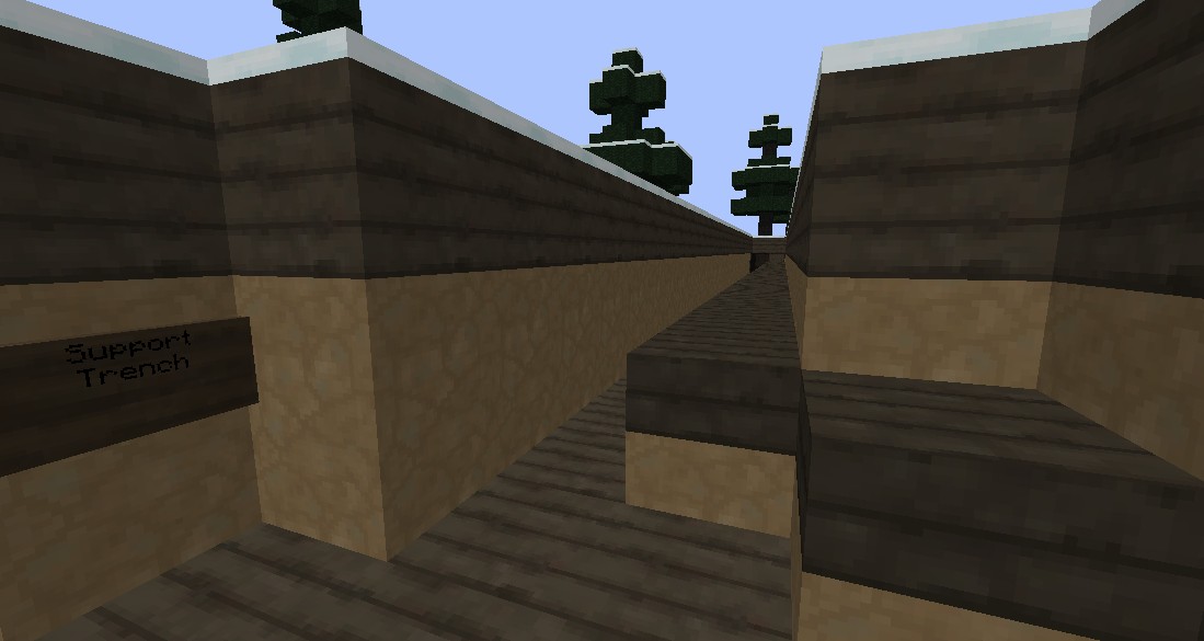 Trenches in Winter 1915 Minecraft Map