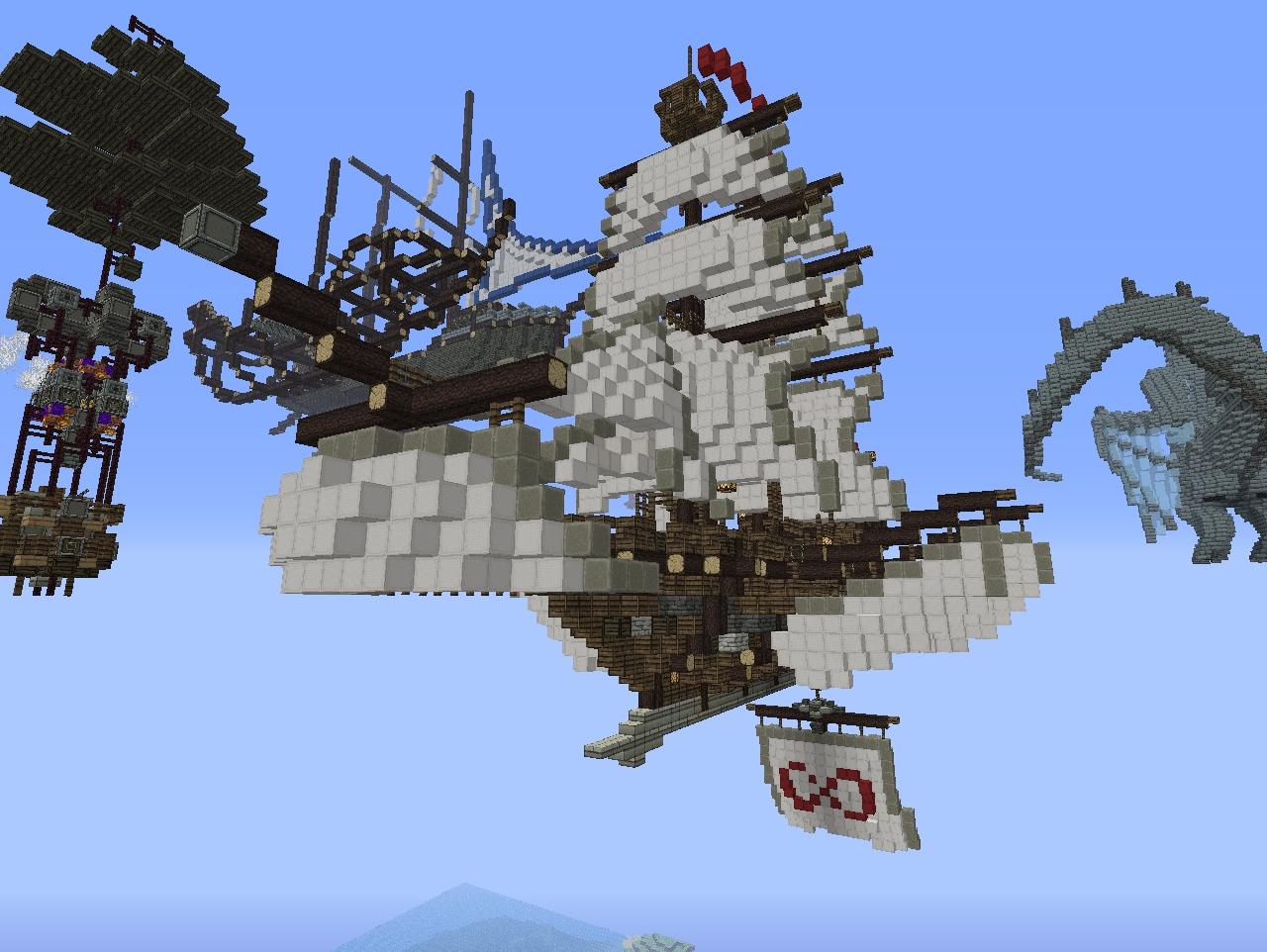 Flying cargo ship Minecraft Map