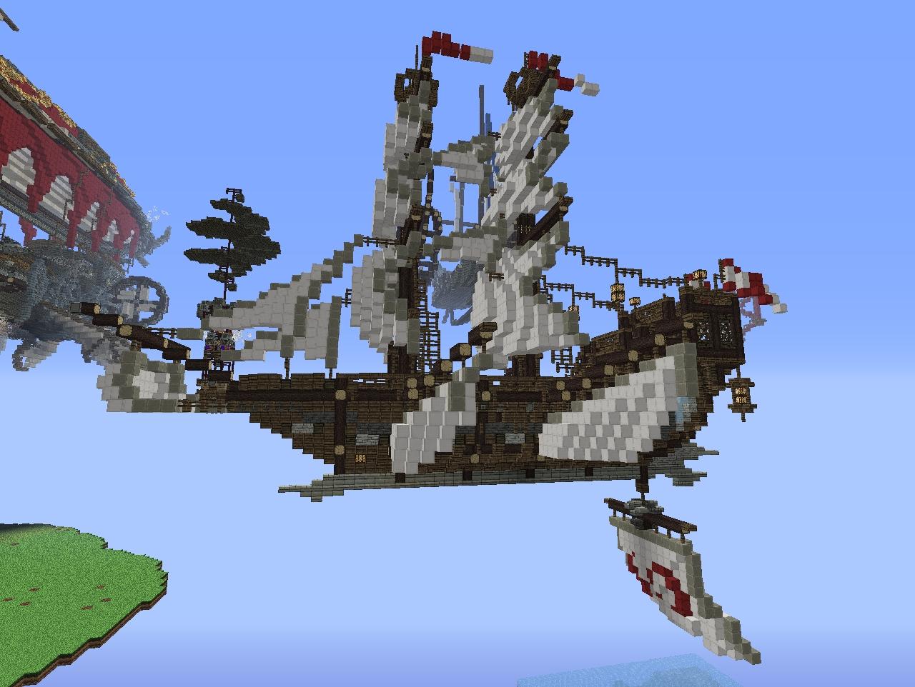 Flying cargo ship Minecraft Map