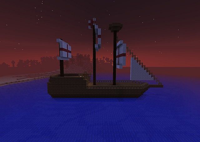 English Ship Minecraft Map