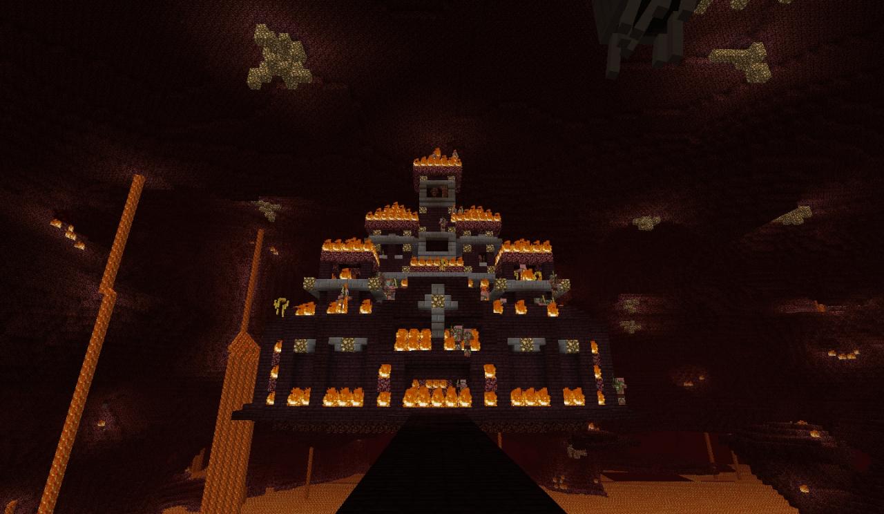 The Nether Fortress Of Fire Minecraft Map
