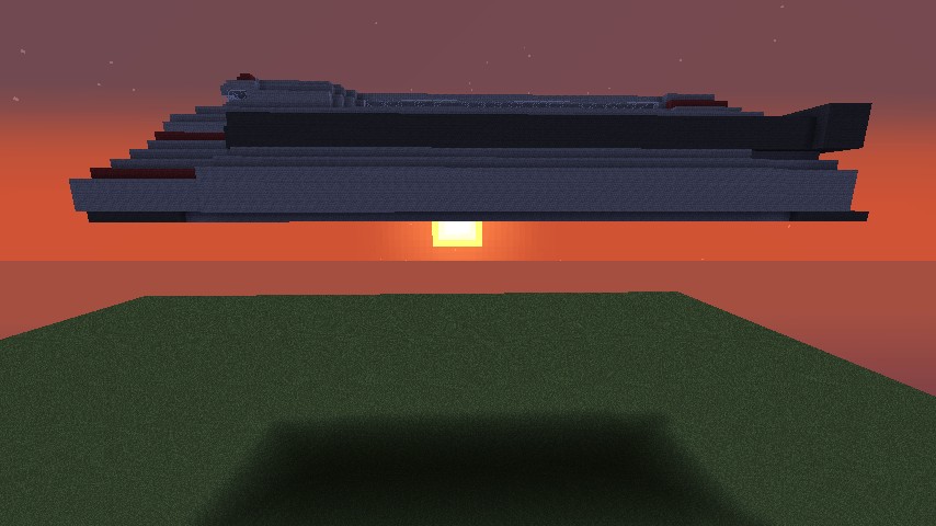 Red Turbulence Class Transport Ship Minecraft Map