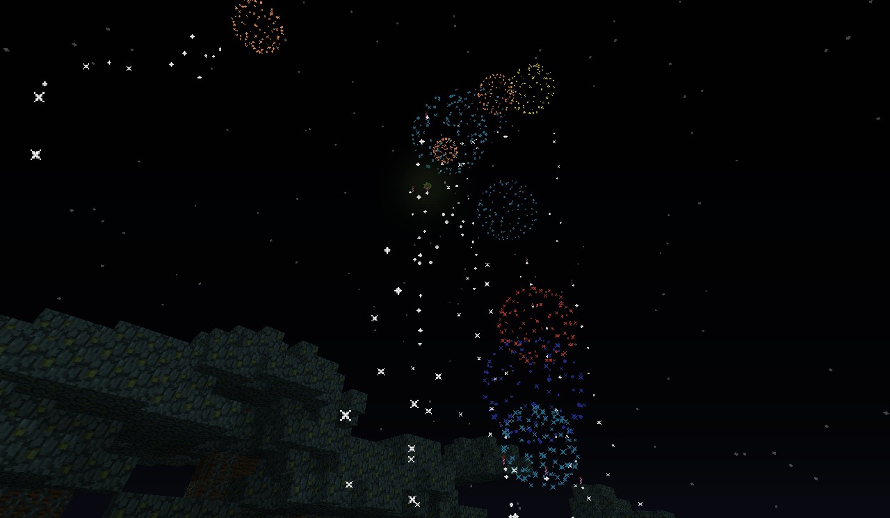 Firework show Minecraft Map
