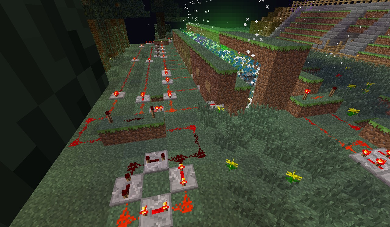 Firework show Minecraft Map