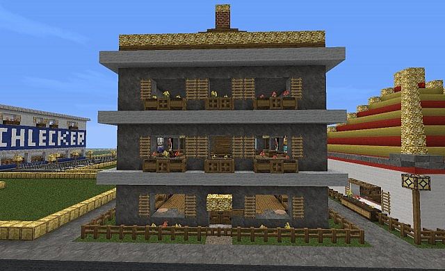 3 floors House Minecraft Map