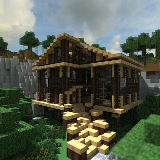 Made a good ol' eco house if anyone remembers these. : r/Minecraft