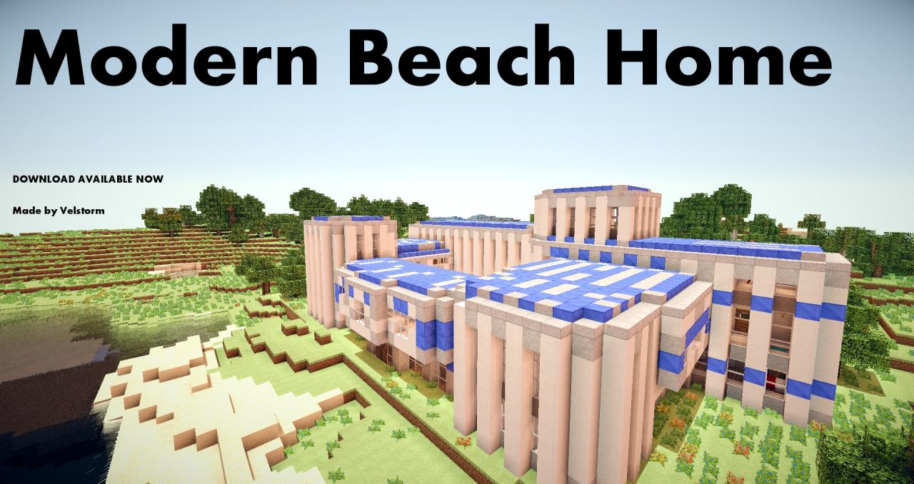 Modern Beach House Download Minecraft Map