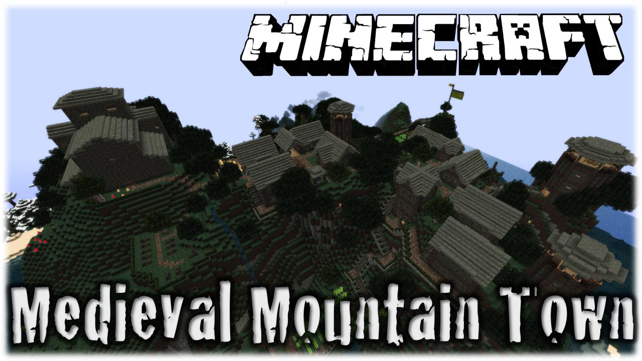 Medieval Mountain Town Minecraft Map