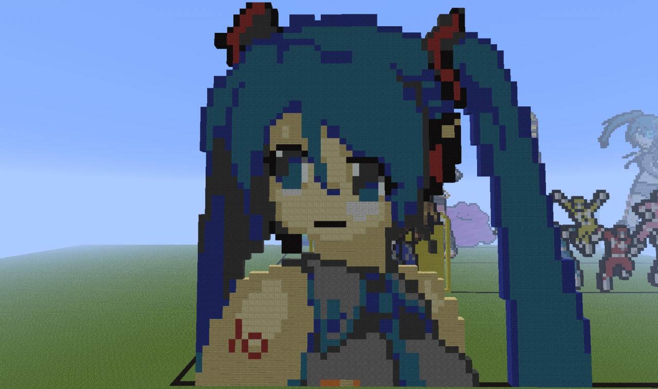 Miku Bust Minecraft Map
