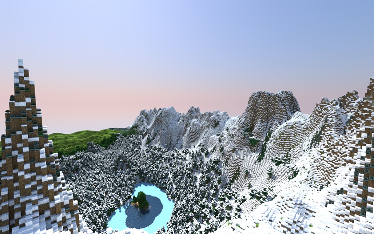 Mountian area :D (10 diamonds?) Minecraft Map