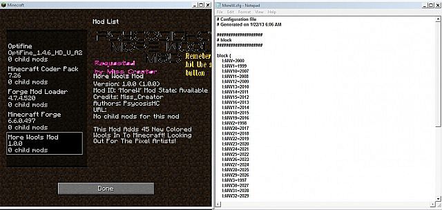 PsycosisHC's More Wool Mod! (45 New Wool Colors) {1.4.7} [Forge Only ...