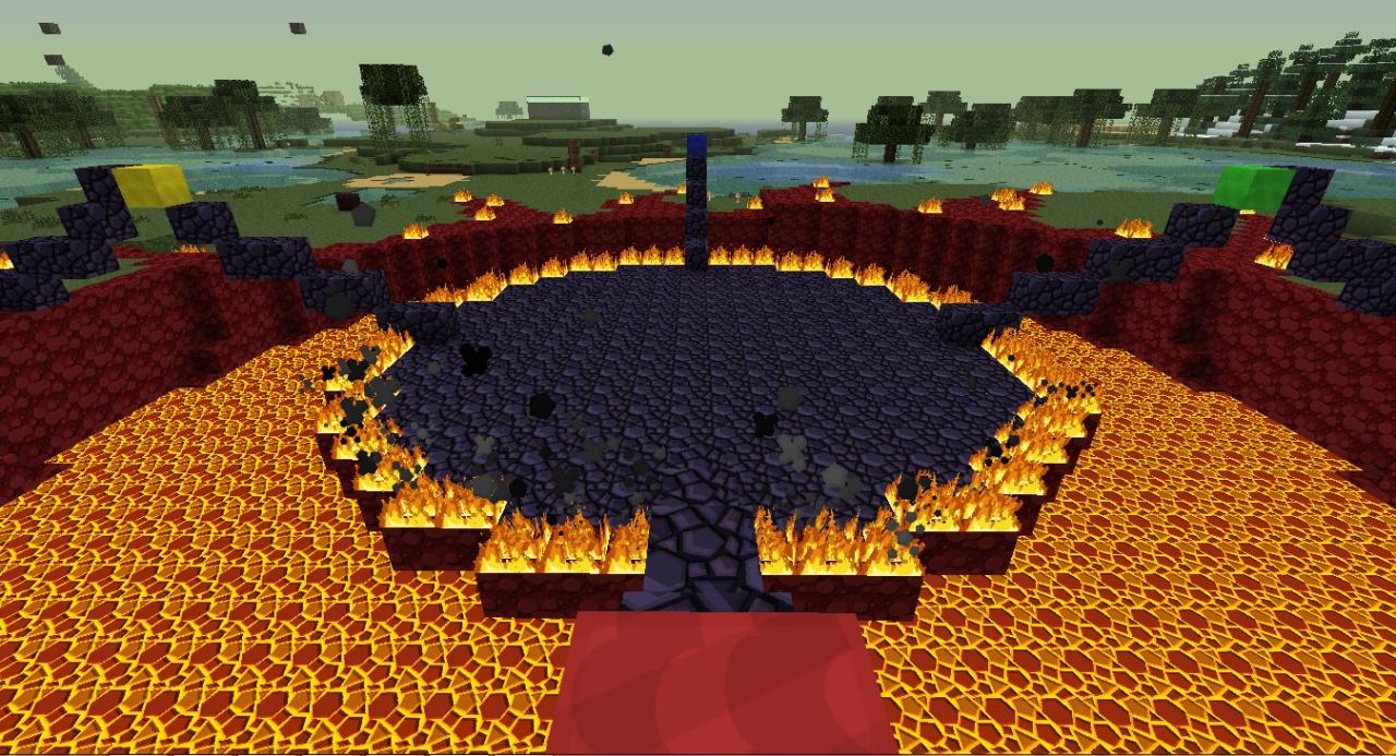 Lava themed PvP Arena - masoncraft.silvagaming.co.uk Minecraft Map