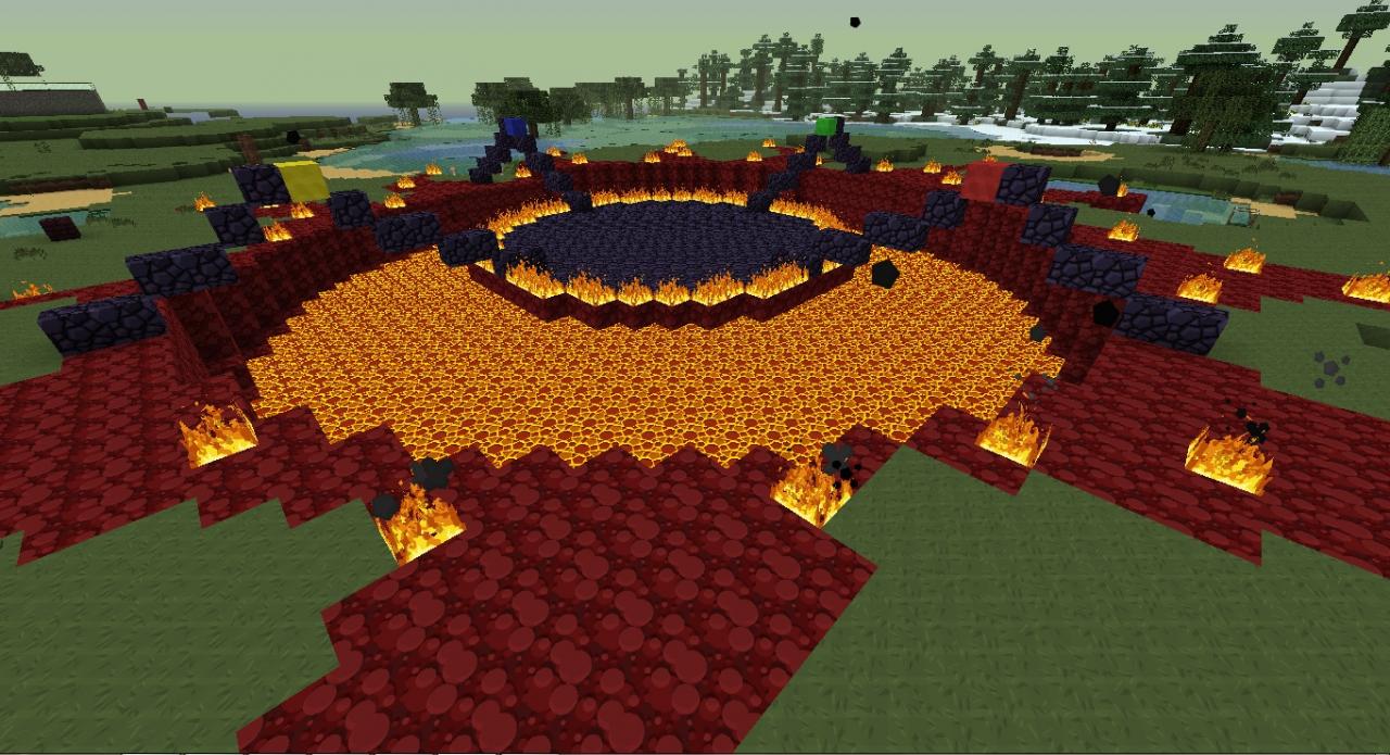 Lava themed PvP Arena - masoncraft.silvagaming.co.uk Minecraft Map