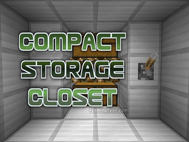 Compact Storage Closet with Tutorial! Minecraft Map