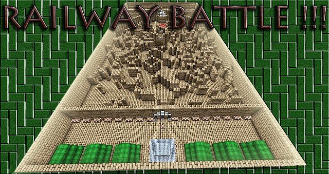 MINECRAFT BATTLE MAP | RAILWAY RACE | NEW | Minecraft Map