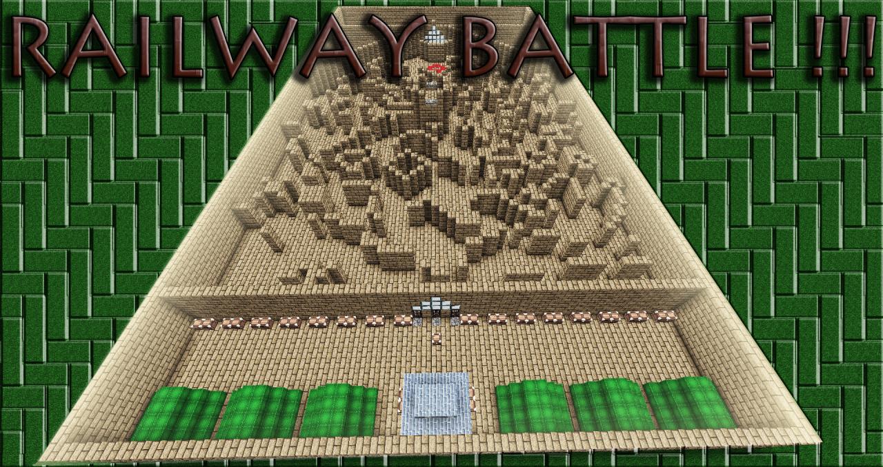 MINECRAFT BATTLE MAP | RAILWAY RACE | NEW | Minecraft Project