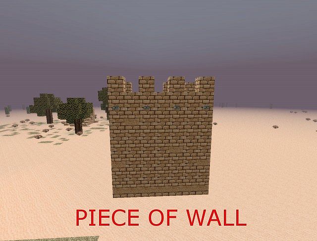 Desert Buildings - Walls, Towers, Gatehouse Minecraft Map