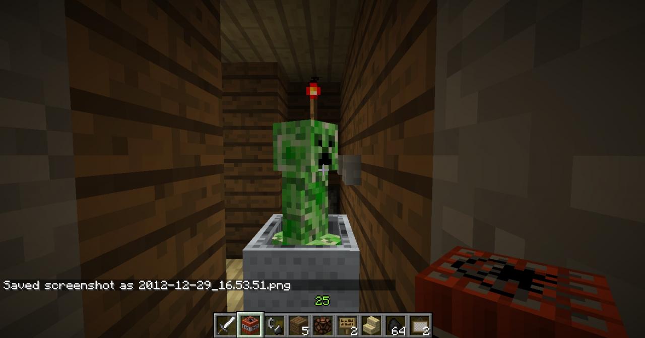 creeper in minecart Minecraft Project
