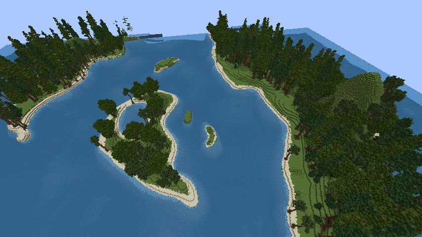 Paradise:custom terrain build Minecraft Map