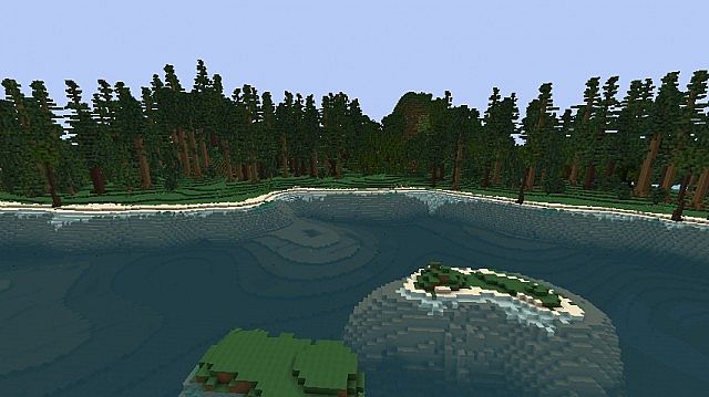 Paradise:custom terrain build Minecraft Map