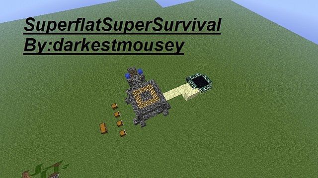 Superflat Survival Minecraft Map
