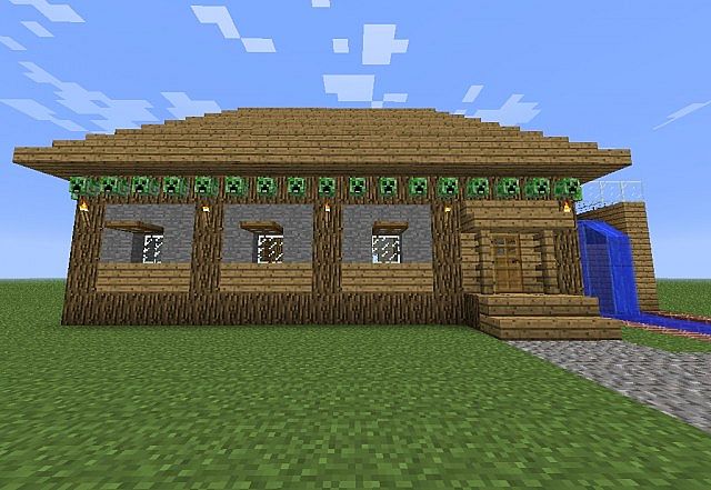 Watermill & House Minecraft Map