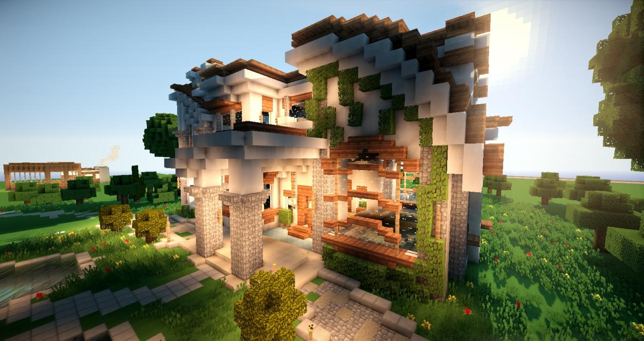 First modern build Minecraft Map