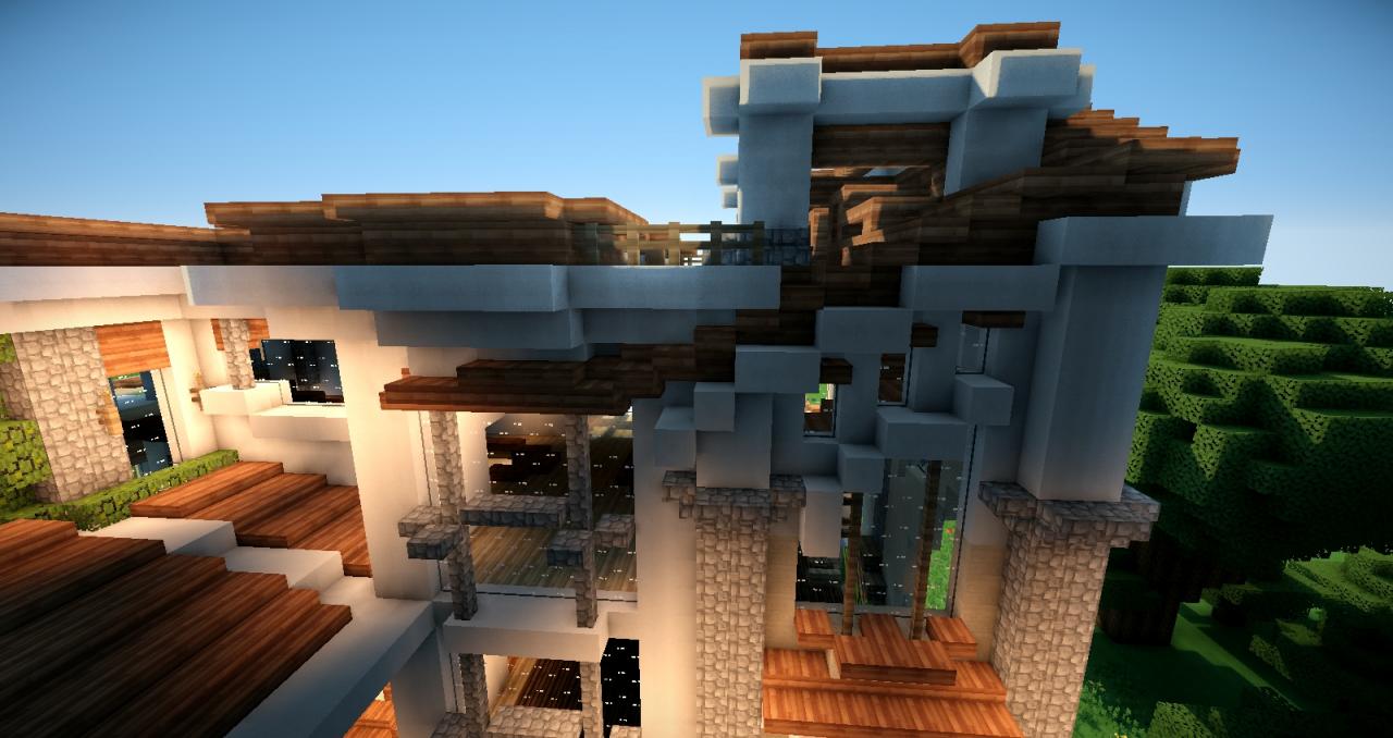 First modern build Minecraft Map