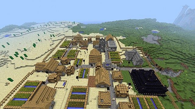Huge Village Minecraft Map