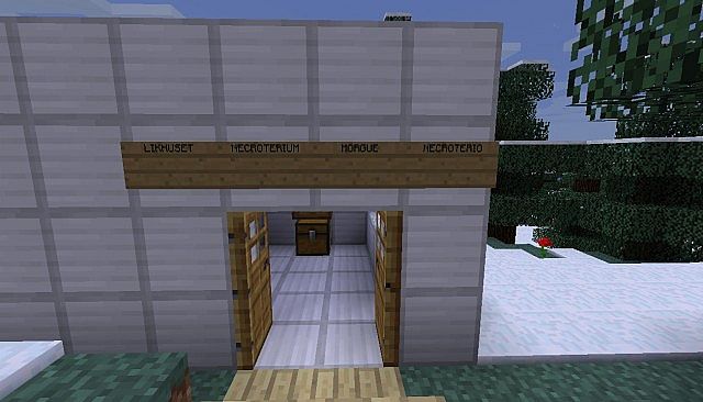 morgue and cemetery Minecraft Map