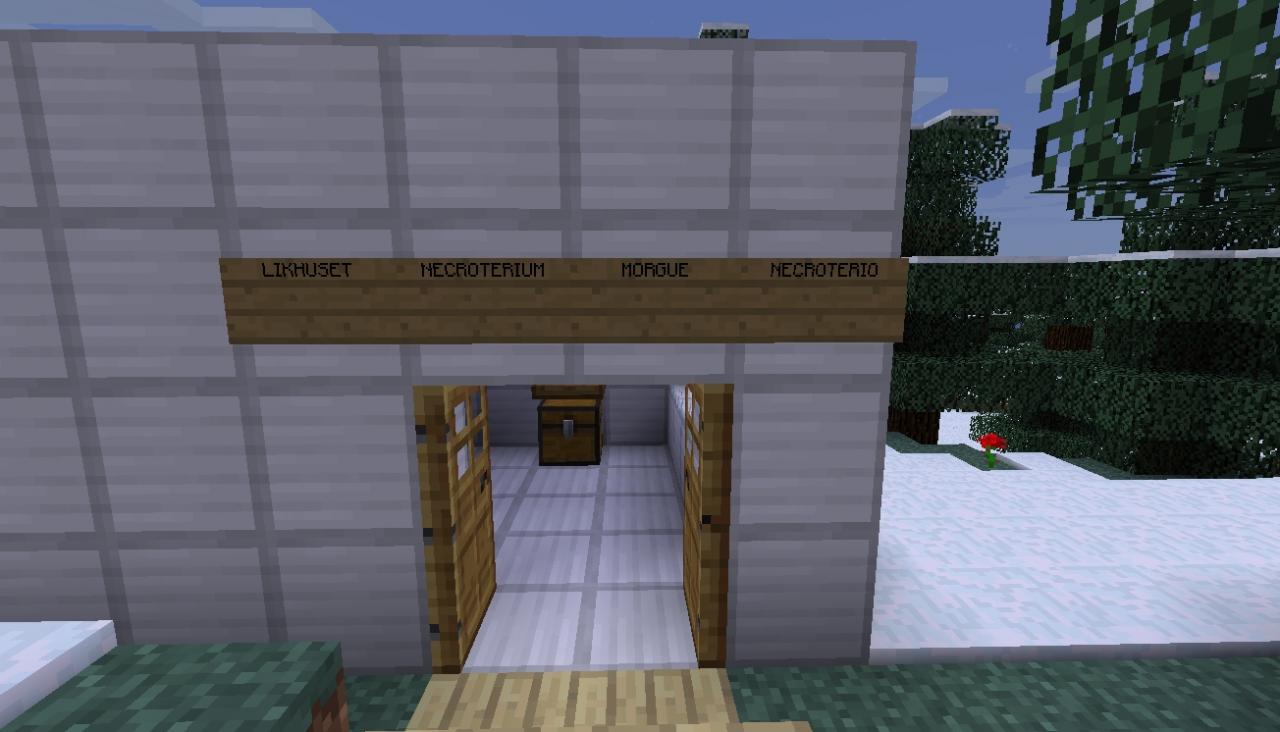 morgue and cemetery Minecraft Map