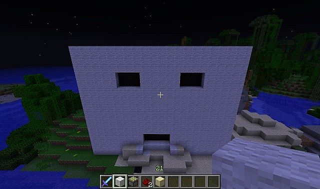 Ghast Face Minecraft Map
