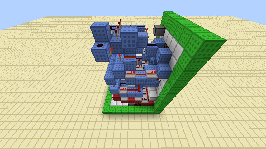 5 Number 7 Segment Display (5x7x11) Minecraft Map