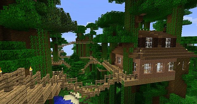 Jungle Treetop village Minecraft Project