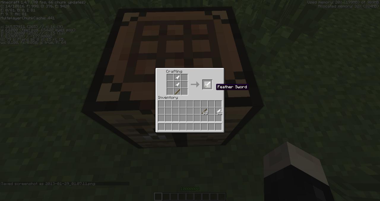 Feather Stuff Mod Minecraft Mod